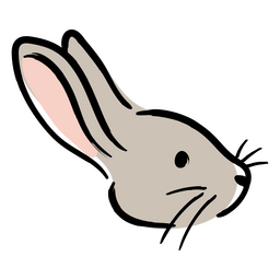 Rabbit Head Is Shown PNG & SVG Design For T-Shirts
