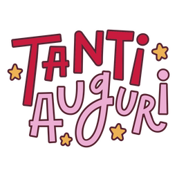 Image Of The Word Tanti Auguri PNG & SVG Design For T-Shirts