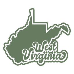 The West Virginia State Logo In Green PNG & SVG Design For T-Shirts