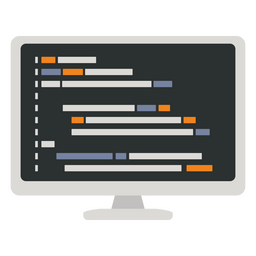 Computer Screen With A Programming Code On It PNG & SVG Design For T-Shirts