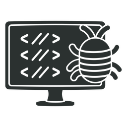 Bug On A Computer Screen PNG & SVG Design For T-Shirts
