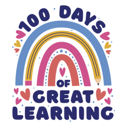 100 Days Of Great Learning PNG & SVG Design For T-Shirts
