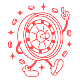 Red Icon Of A Slot Machine Wheel PNG & SVG Design For T-Shirts