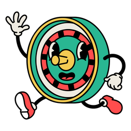 Cartoon Image Of A Slot Machine Wheel PNG & SVG Design For T-Shirts