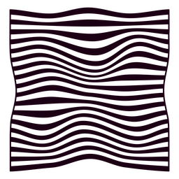 Design PNG E SVG De Linha Ondulada Roxa Para Camisetas