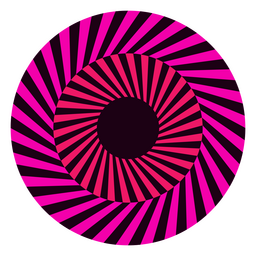 Pink And Black Circular Pattern PNG & SVG Design For T-Shirts