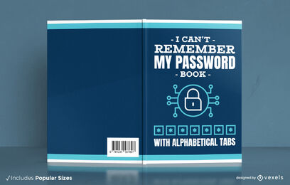 Password Protection Book Cover Design Vector Download
