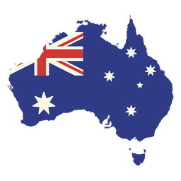 Map Of Australia With The Australian Flag On It PNG & SVG Design For T ...