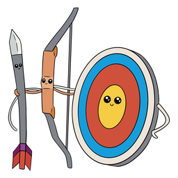Cartoon Character With A Bow And Arrow PNG & SVG Design For T-Shirts