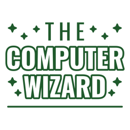 The Computer Wizard Logo PNG & SVG Design For T-Shirts