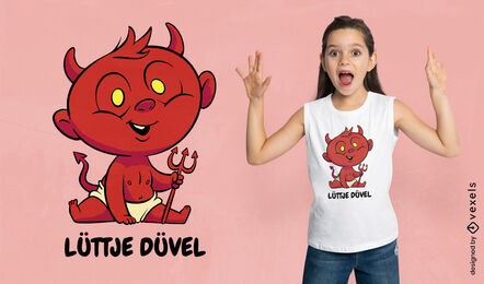 Baby Devil T-shirt Design Vector Download