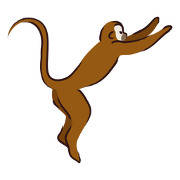 Monkey Jumping Up And Down PNG & SVG Design For T-Shirts