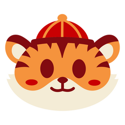 Tiger Wearing A Red Hat PNG & SVG Design For T-Shirts