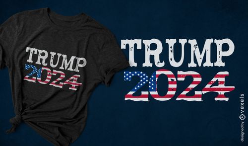 Trump 2024 Campaign T shirt Design Vector Download