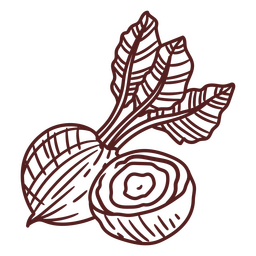Beetroot Icon PNG & SVG Design For T-Shirts