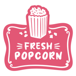 Fresh Popcorn Logo PNG & SVG Design For T-Shirts
