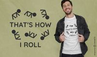 How I Roll Funny Quote T shirt Design Vector Download How I Roll Funny Quote T shirt Design Vector Download