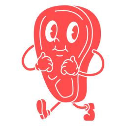 Cartoon Of A Red Pepper Running PNG & SVG Design For T-Shirts