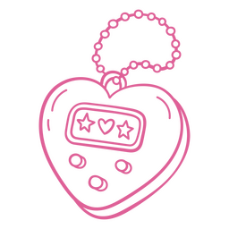 Pink Heart With A Chain On It PNG & SVG Design For T-Shirts