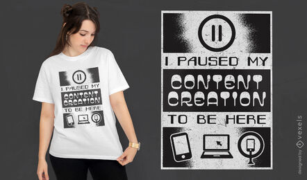 Content Creation Quote T-shirt Design Vector Download