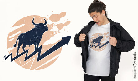 Bull Graphic T-shirt Design Vector Download