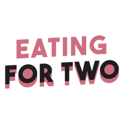 The Logo For Eating For Two PNG & SVG Design For T-Shirts