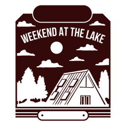 Weekend At The Lake Badge Cut Out PNG & SVG Design For T-Shirts