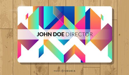 Abstract Colorful Card Vector Download