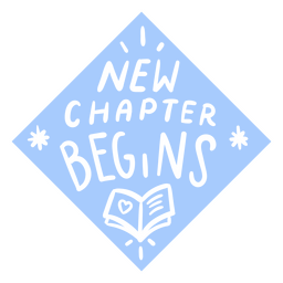 New Chapter Begins Logo PNG & SVG Design For T-Shirts