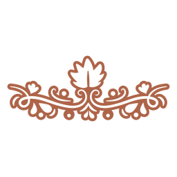 Verzierte Krone PNG- Und SVG-Design Für T-Shirts