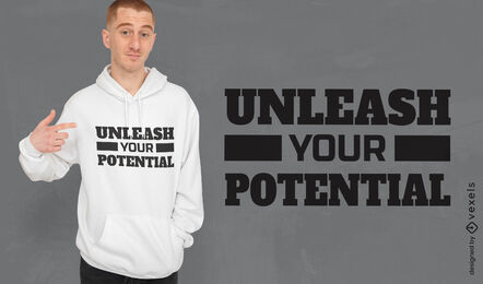 Unleash Your Potential T-shirt Design Vector Download