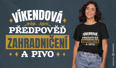 Czech Quote T-shirt Design Vector Download