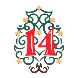 Sticker With The Number 14 On It PNG & SVG Design For T-Shirts