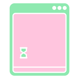 Pink And Green Clock Icon PNG & SVG Design For T-Shirts