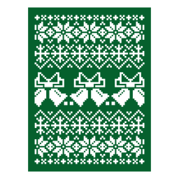 Green Christmas Sweater With Snowflakes On It PNG & SVG Design For T-Shirts