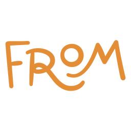 Black Background With The Word From On It PNG & SVG Design For T-Shirts