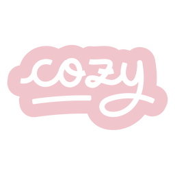 The Word Cozy In Pink PNG & SVG Design For T-Shirts