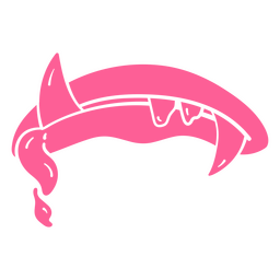 Pink Shark With Teeth PNG & SVG Design For T-Shirts