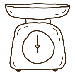 Illustration Of A Kitchen Scale PNG & SVG Design For T-Shirts