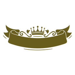 Gold Banner With A Crown On It PNG & SVG Design For T-Shirts
