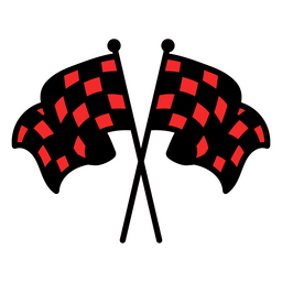 Two Checkered Flags PNG & SVG Design For T-Shirts