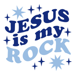 Jesus Is My Rock PNG & SVG Design For T-Shirts