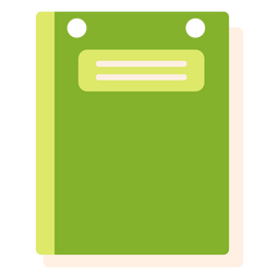 Green Notebook For School PNG & SVG Design For T-Shirts