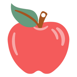 Red Apple Simple Png PNG & SVG Design For T-Shirts