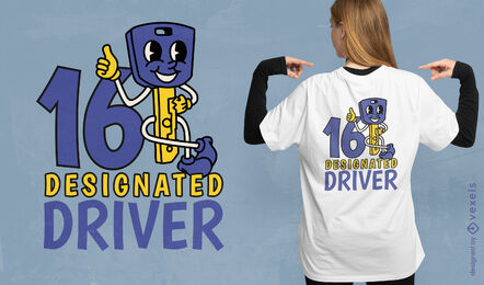 16 Designated Driver T-shirt Design Vector Download