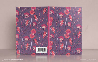 Dungeons And Dragons Inspired Book Cover Design Vector Download