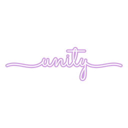 The Word Unity Written In Purple PNG & SVG Design For T-Shirts
