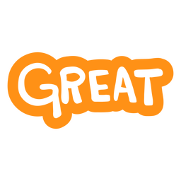 The Word Great In Orange PNG & SVG Design For T-Shirts
