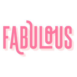 Fabulous Pink Letters PNG & SVG Design For T-Shirts