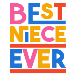 Beste Nichte Aller Zeiten PNG- Und SVG-Design Für T-Shirts